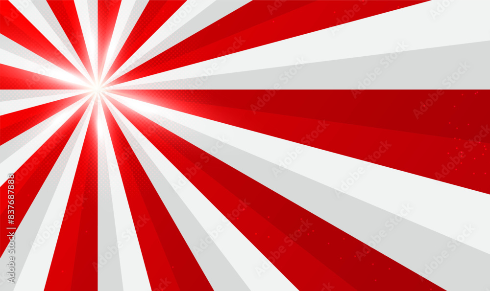 Red Sunburst Pattern Background, Sun Rays. Fast motion effect. Light ...