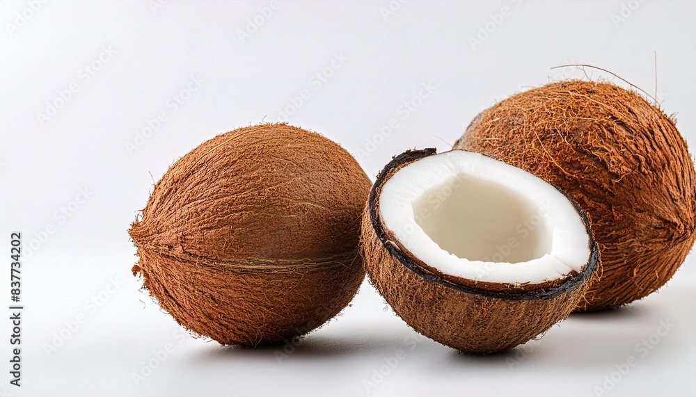 coconut tree - Cocos nucifera - is a member of the palm tree family ...