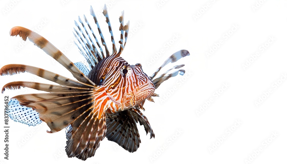 lion fish or lionfish - Pterois volitans - a genus of venomous marine ...