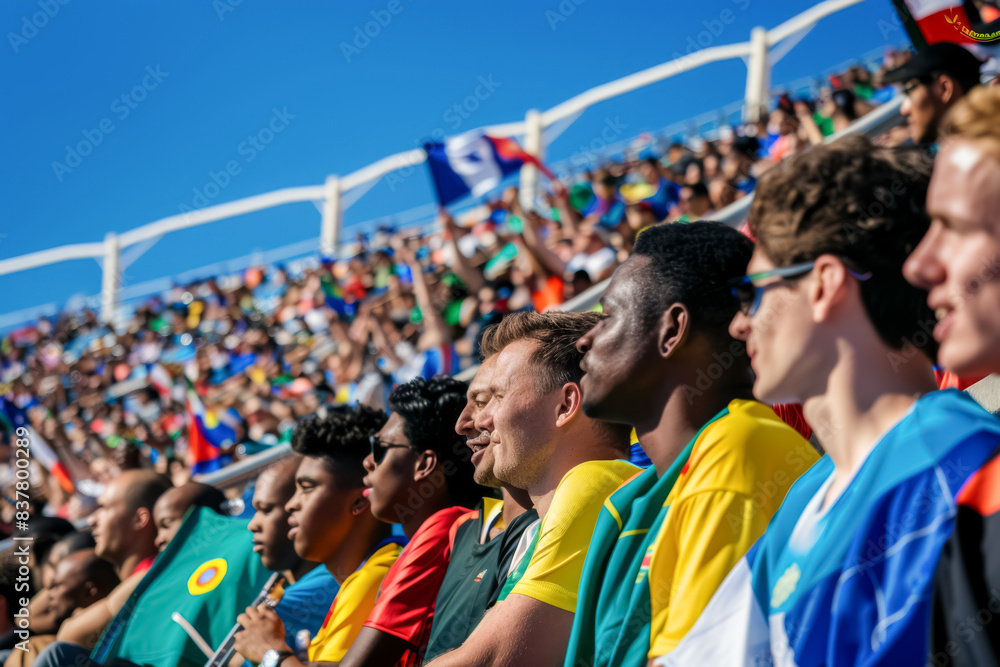 International fans from different countries celebrate the 2024 Olympic ...