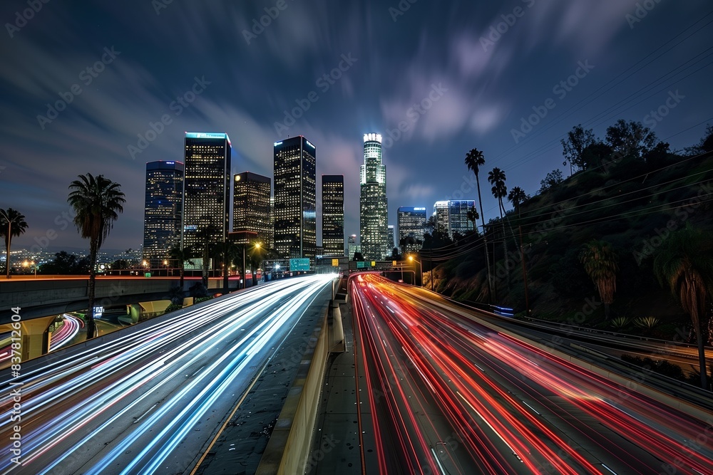 Los Angeles Cityscape: Iconic Skyline Views & Landmarks Stock Photo ...