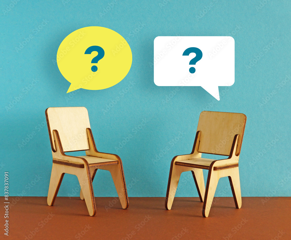 Language Barrier is shown as educational and social concept Stock Photo ...