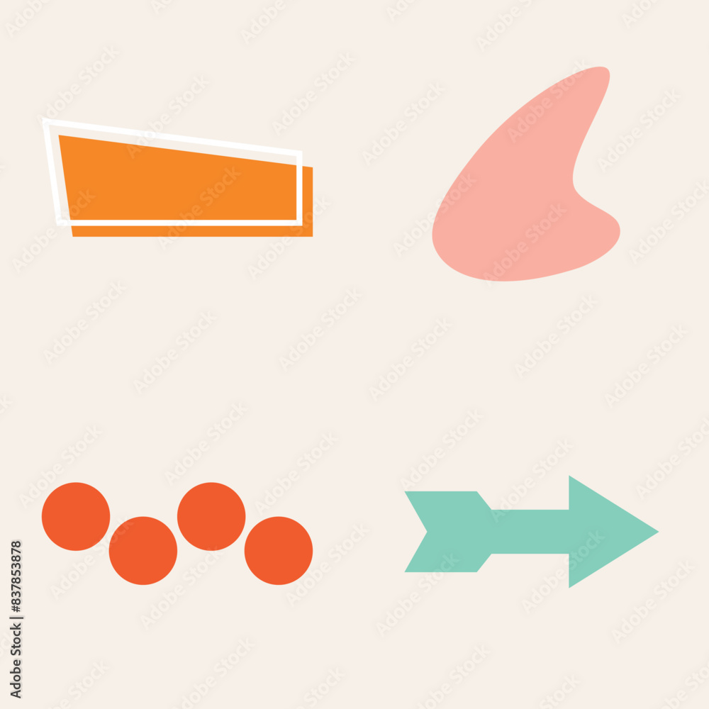 50s Mid Century Modern Shapes, Elements, Logos, Signs, Fifties, 1950s ...