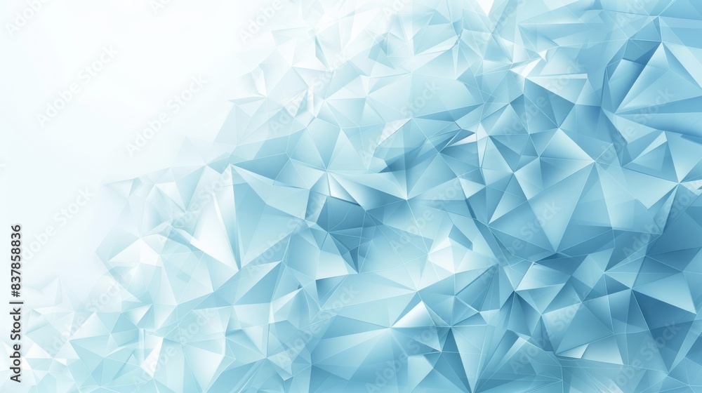 Abstract geometric background with a dynamic pattern of light blue ...