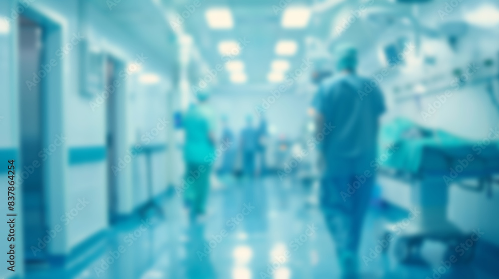 Blurred hospital operating room background. Blurred background image of ...
