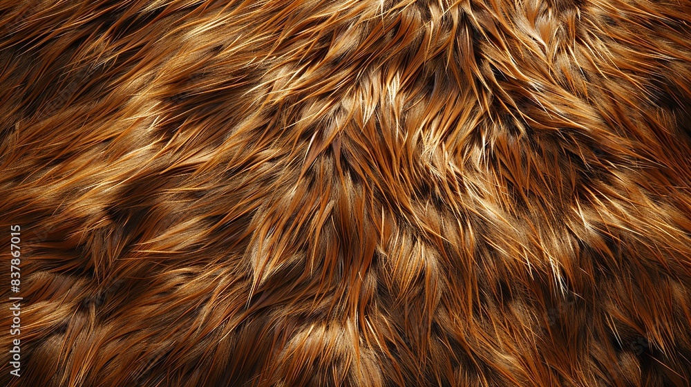 Artistic illustration of beaver fur, with its dense, waterproof texture ...