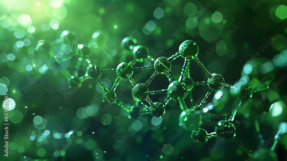 An engaging biotech-themed background with geometric shapes in a ...