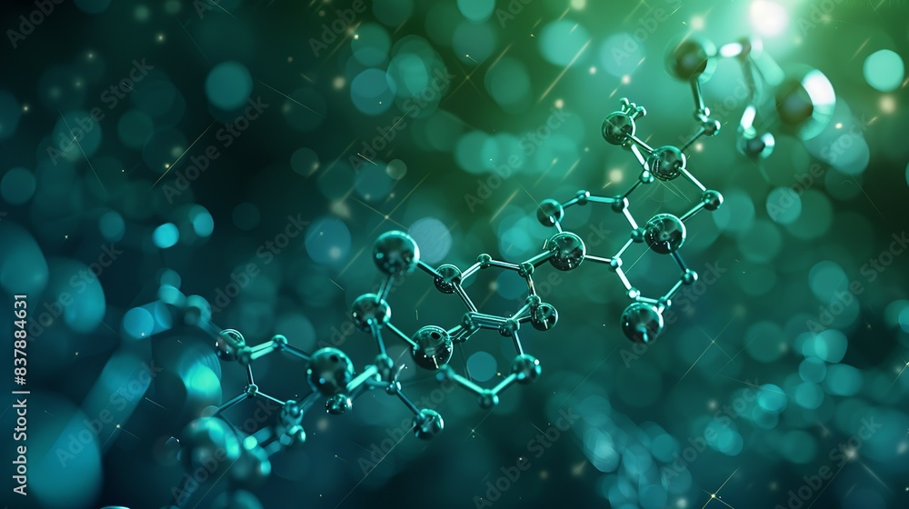 A dynamic biotech background with geometric shapes in varying shades of ...