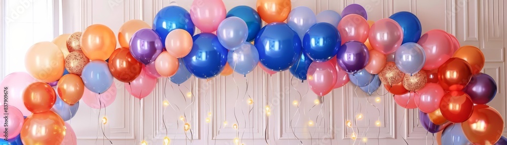 birthday balloons arch A beautiful balloon arch for a birthday party ...