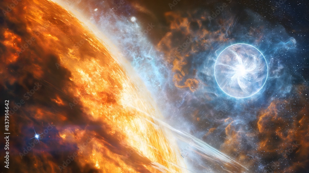 9. Envision the spectral analysis of the disintegrating star's light ...