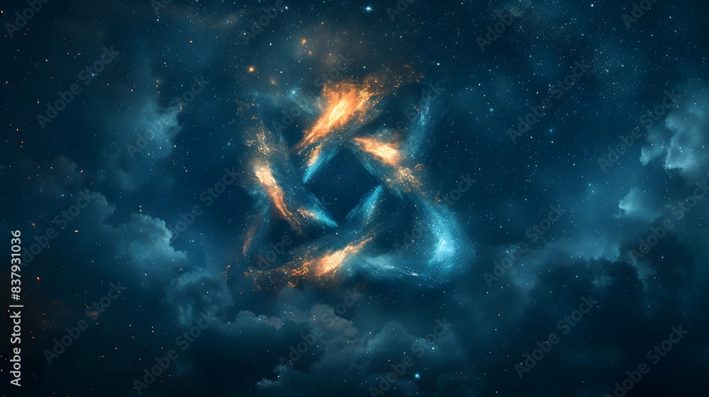 Stunning Cosmic Phenomenon Nebula Shaped Like Penrose Triangle in ...