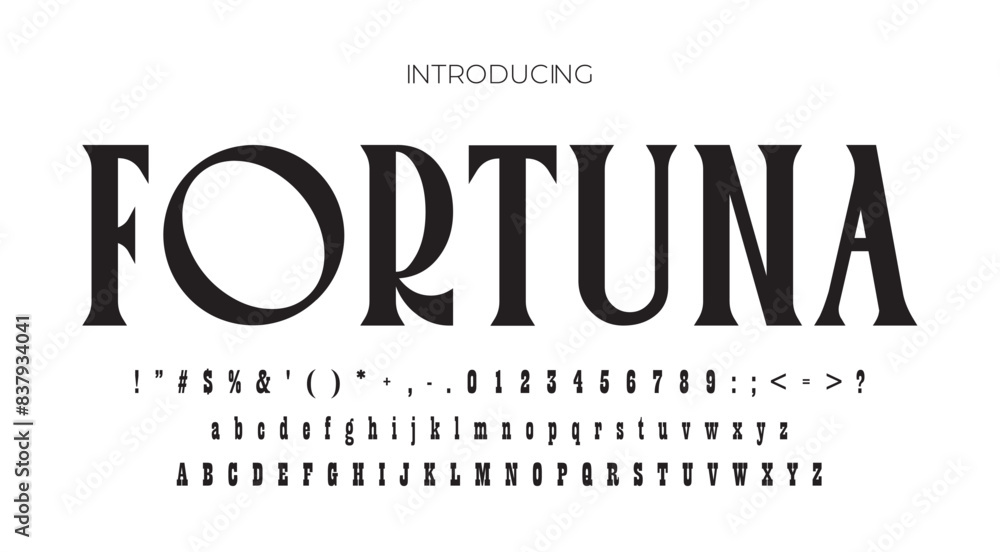 Fortuna Vintage old retro vibe logotype brand packaging, quotes poster ...