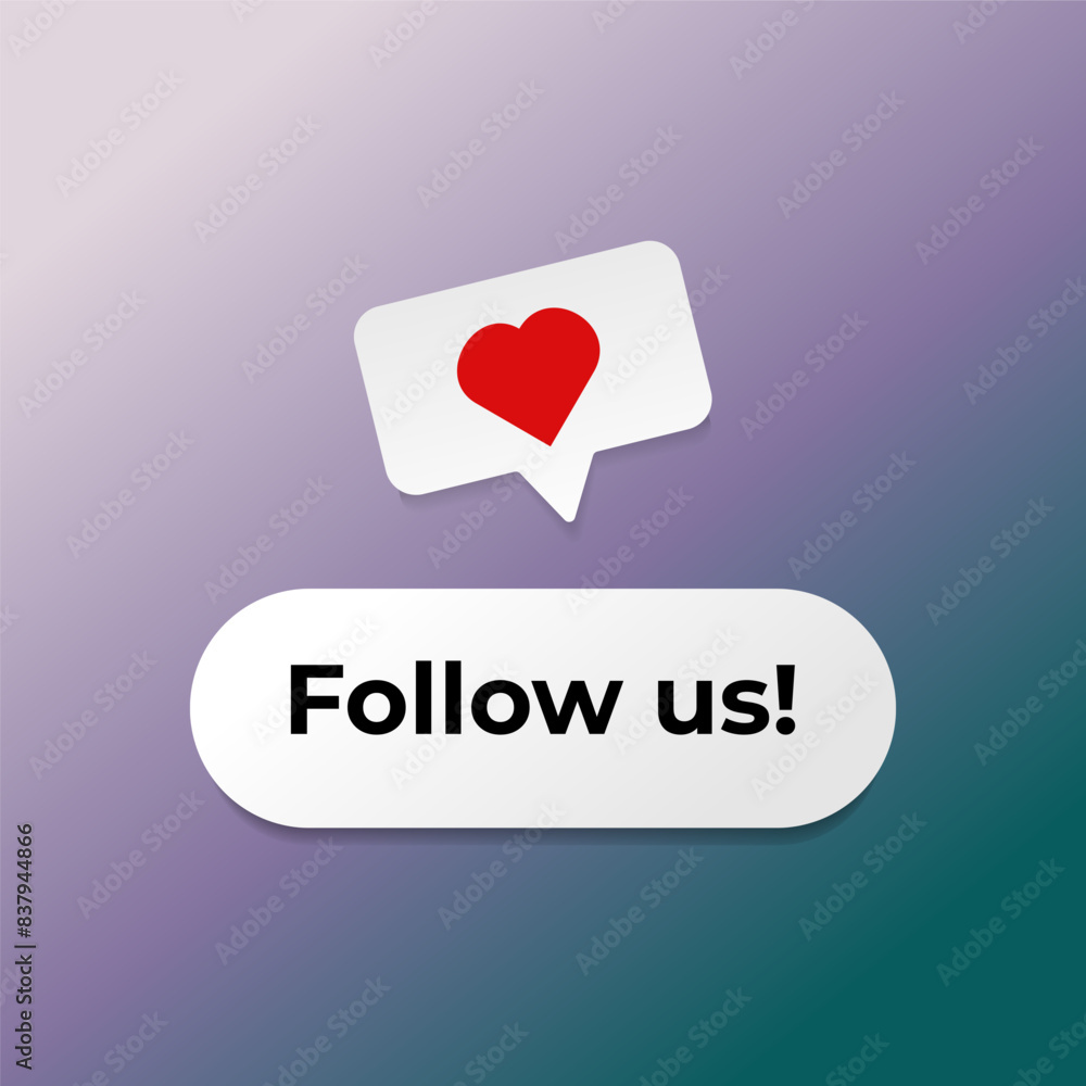 Subscribe to us. Symbols and signs for social media. Placeholder for ...