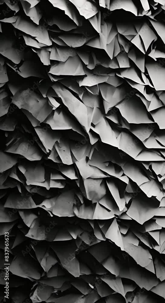 Vertical Black crumbled paper background texture Black crumpled paper ...