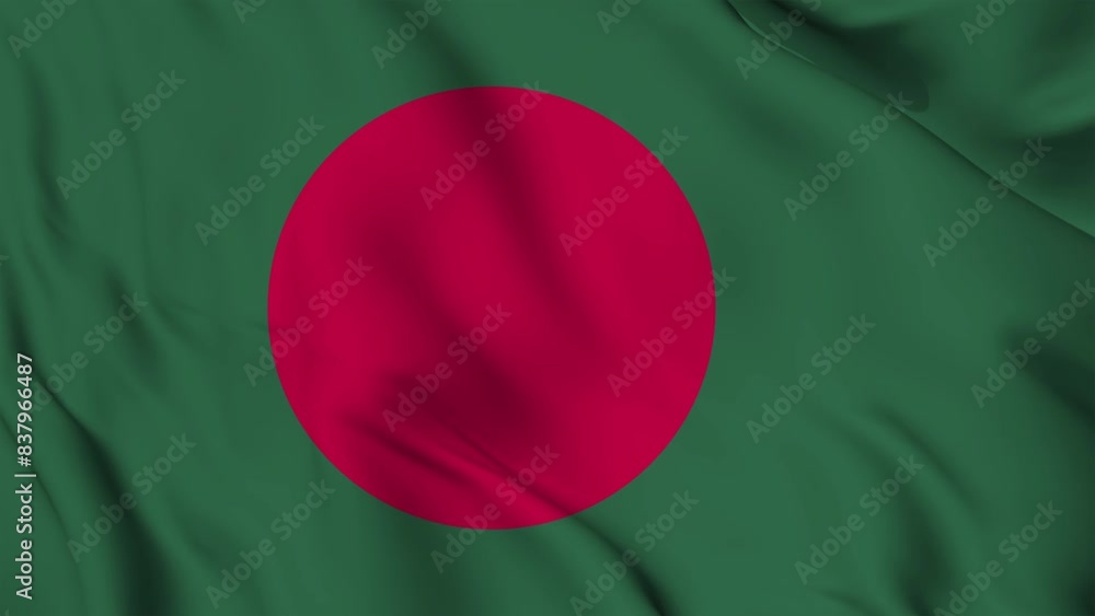 Bangladesh flag animation for background in 4k. Happy independence day ...