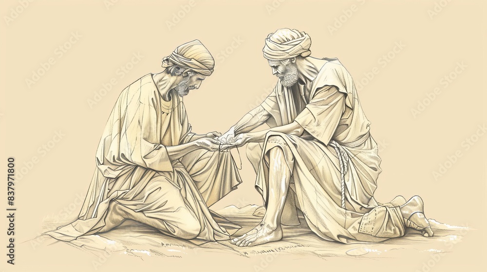 Biblical Illustration of the Parable of the Good Samaritan: Samaritan ...