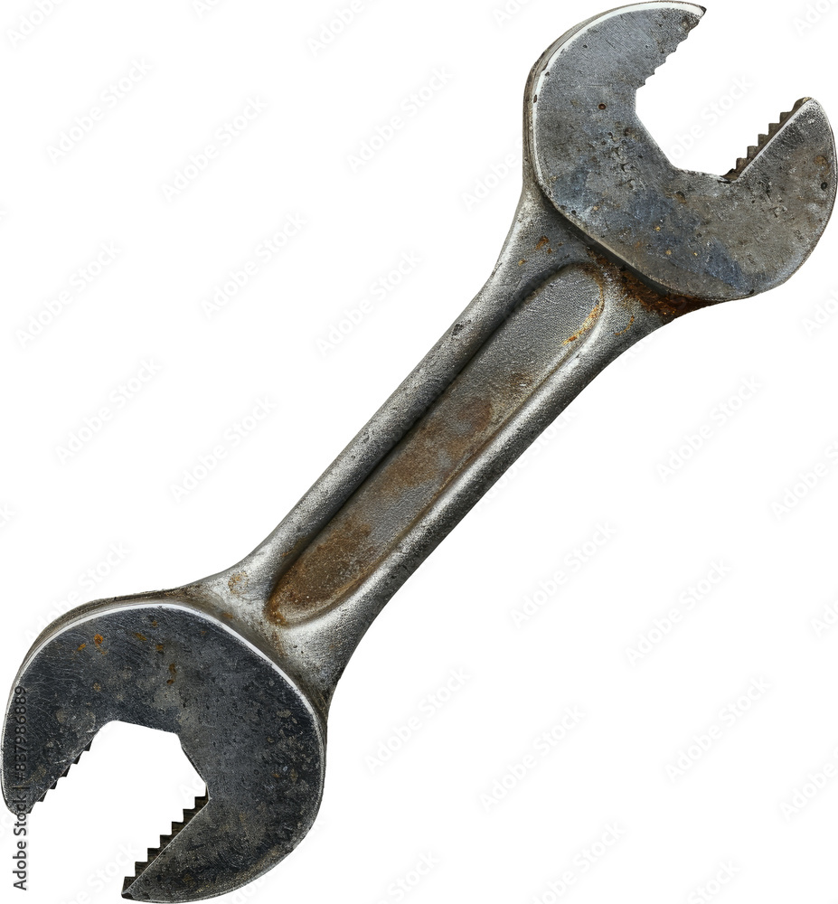 Wrench sticker transparent background PNG clipart Stock Photo | Adobe Stock