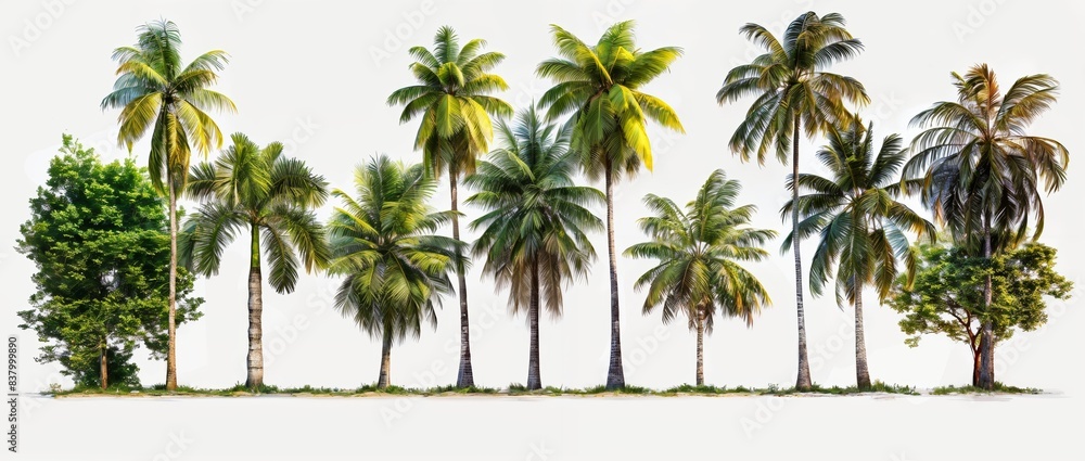 These isolated Palm and Flame trees from the Philippines are suitable ...