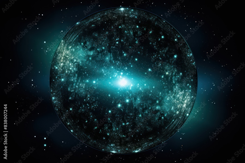 glitter circle of light shine sparkles and platinum moonlight spark ...