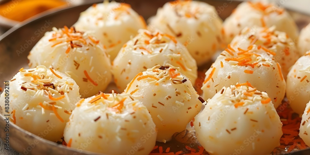 Rasgulla Popular Indian sweet made from pure cow milk served chilled ...