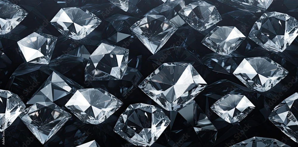 diamond texture on a black background a row of diamonds arranged in a ...