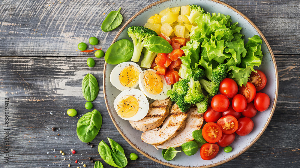 Nutrient-Dense Meal Choices: A plate filled with nutrient-rich foods ...