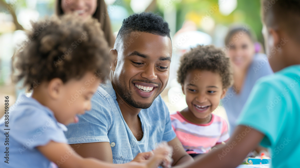 Healthy Habits for Families: Parents and children participating in ...