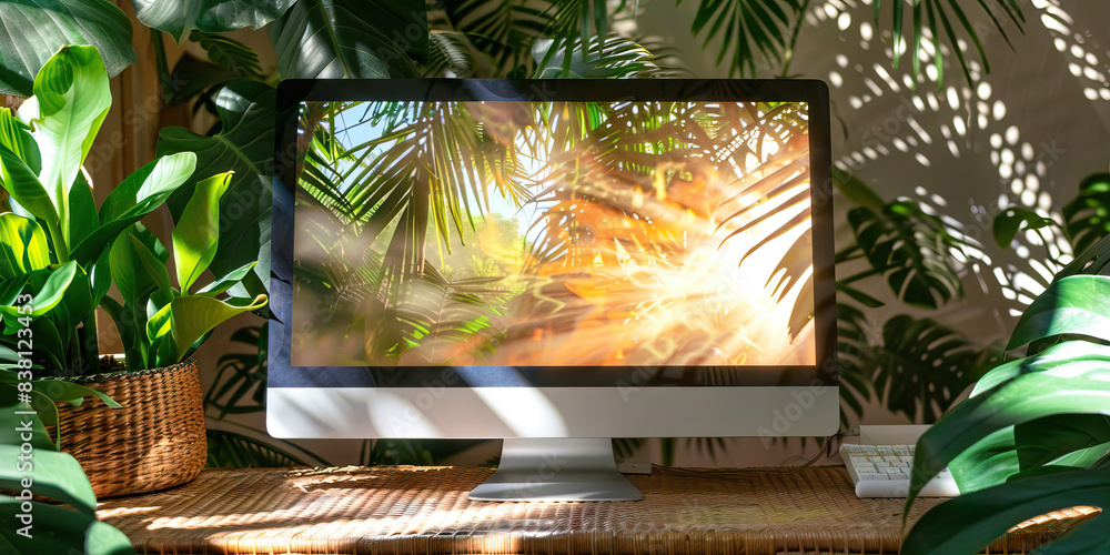 The Steamy Summer Breeze of Data. A computer monitor displaying a ...