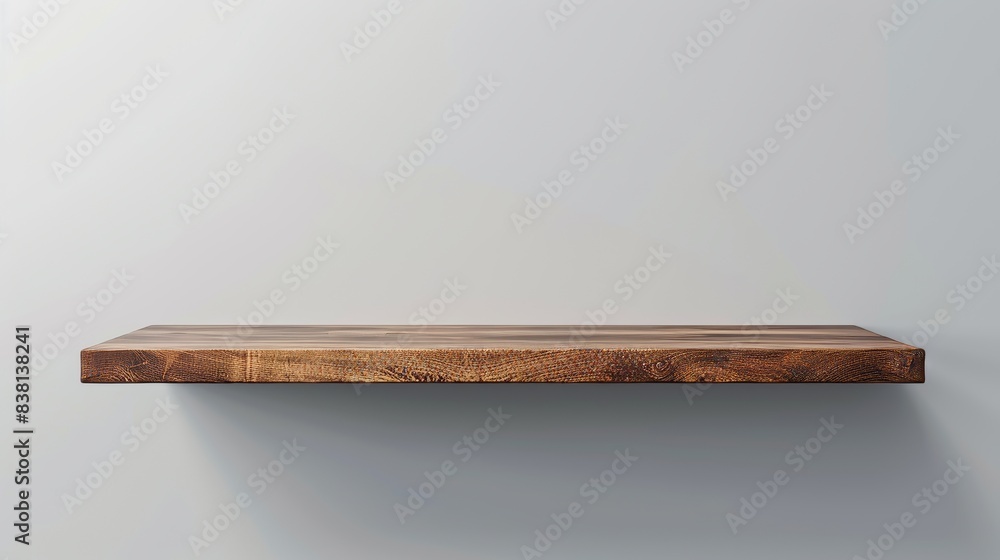 Isolated on transparent background, shelf tv in modern empty room with ...