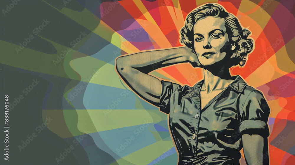 Artistic vector rendering of a transgender individual with pride and ...