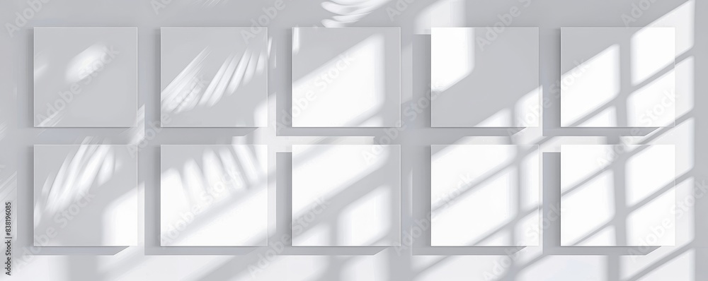 This template is a square shadow box frame modern effect. A rectangle ...