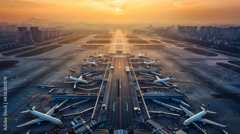 Major international airport expansion, featuring massive terminals and ...