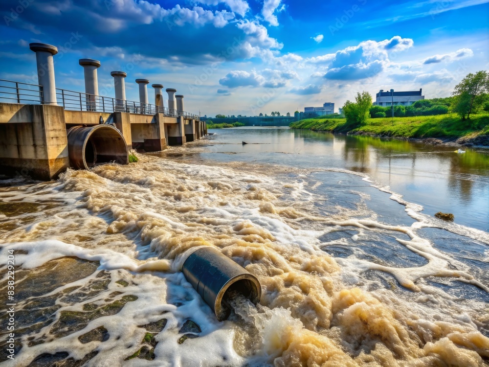 Environmental damage caused by industrial wastewater discharge into ...