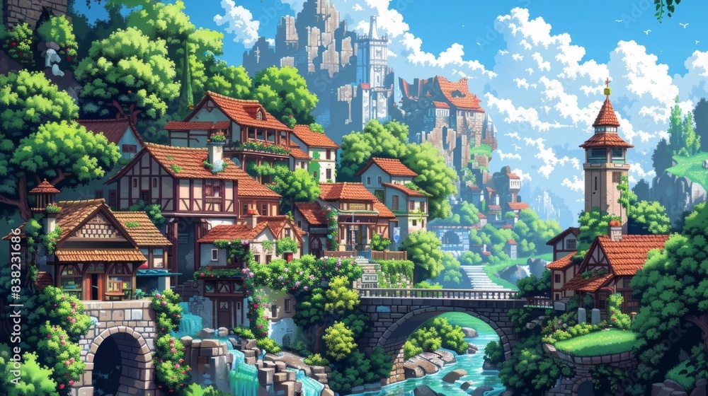 Pixel Perfect: Nostalgic 2D Illustrations of Charming Environments and ...