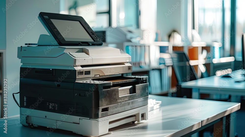 office format photocopier in the modern office. multifunction laser ...