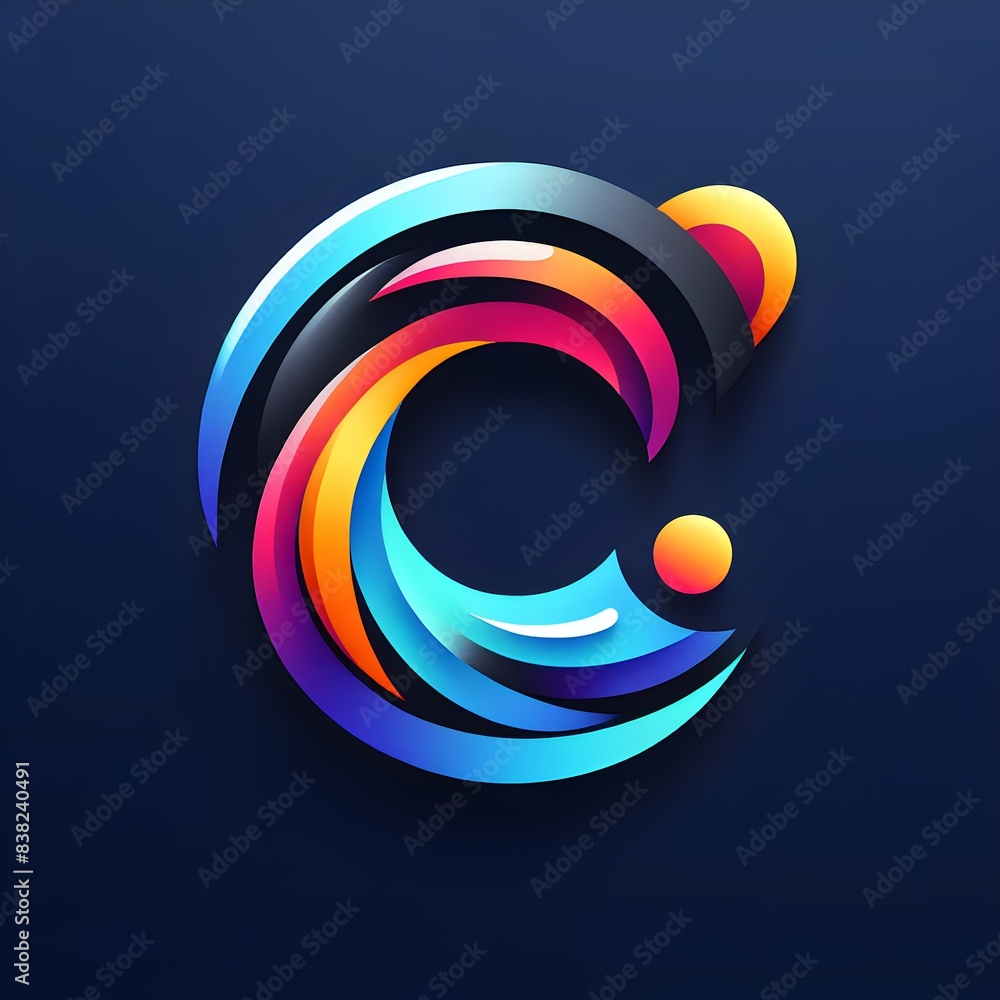 Vintage C text mascot logo design Stock Illustration | Adobe Stock