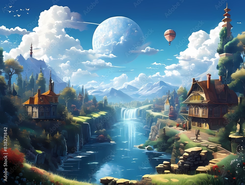 Enigmatic Surrealist Dreamscape: Illusionary Elements and Imaginative ...