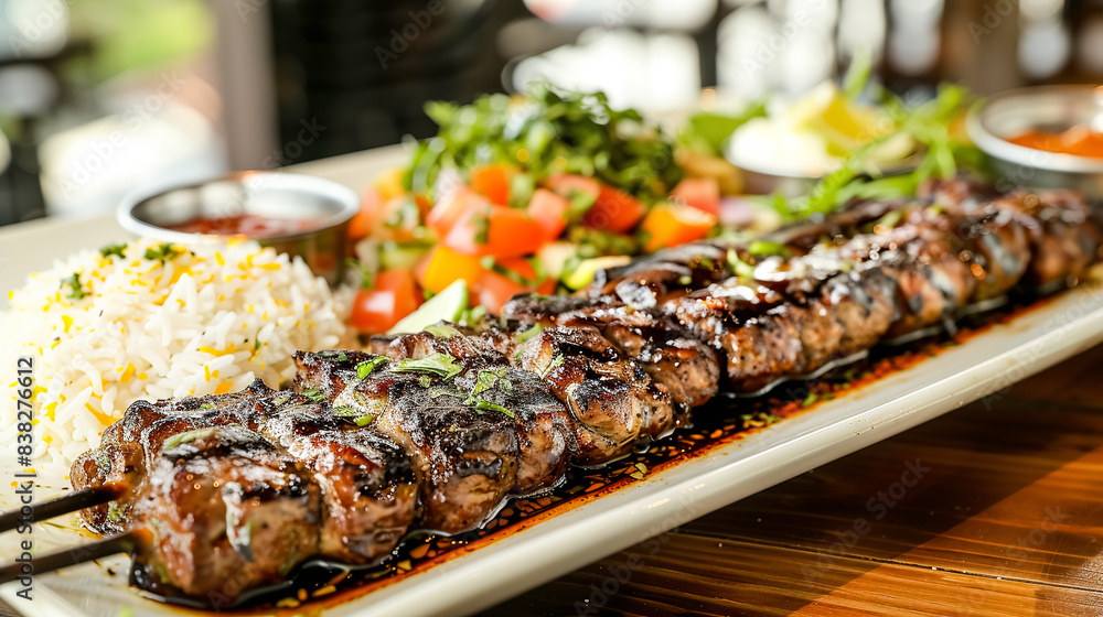 Chelo Kabab is a classic Iranian dish consisting of grilled meat ...