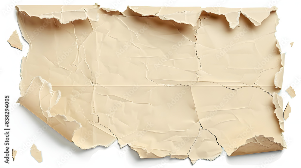 ripped paper border png on handmade isolated on white background, png ...