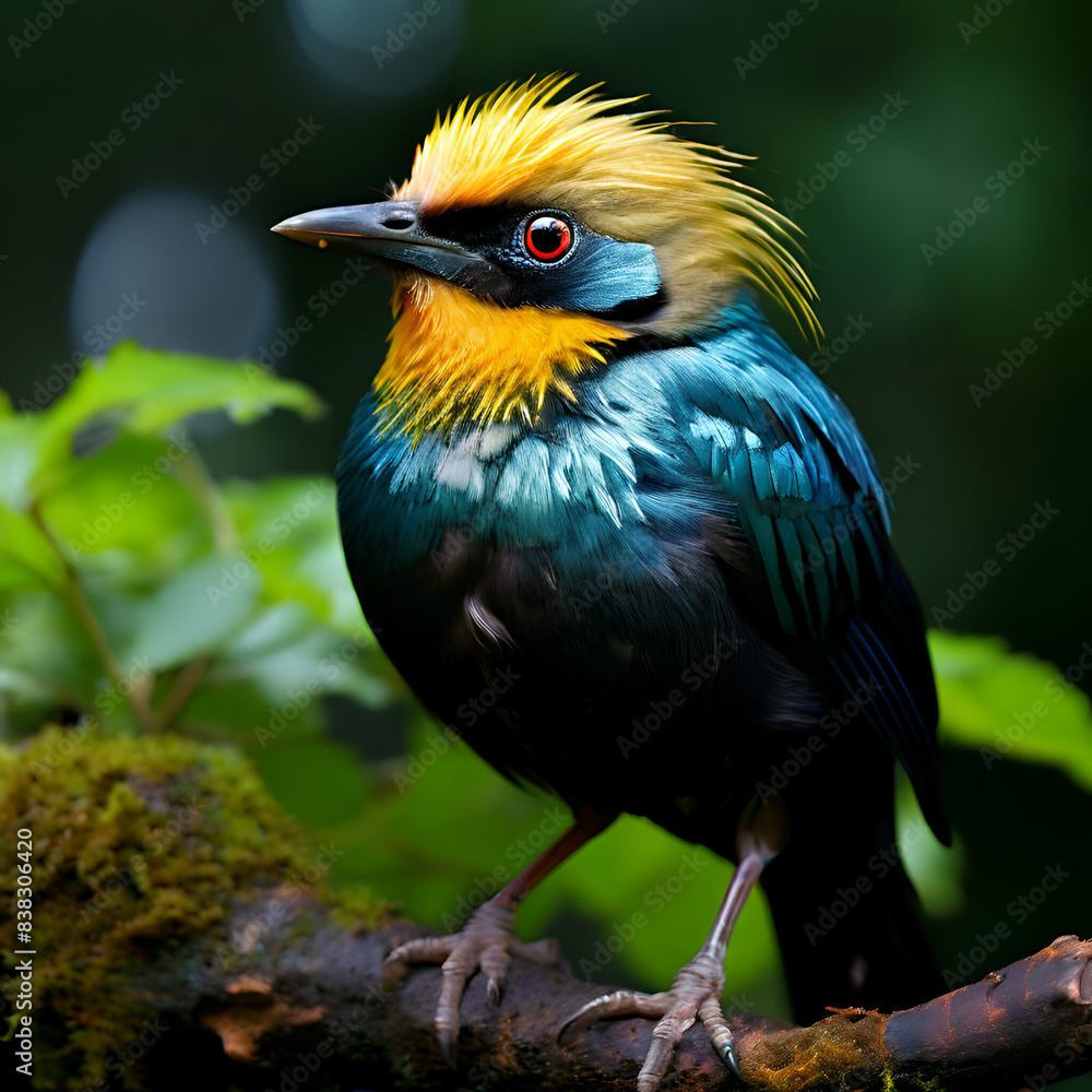 bara throated ball bird green leaves tree flower bird sitting tree ...