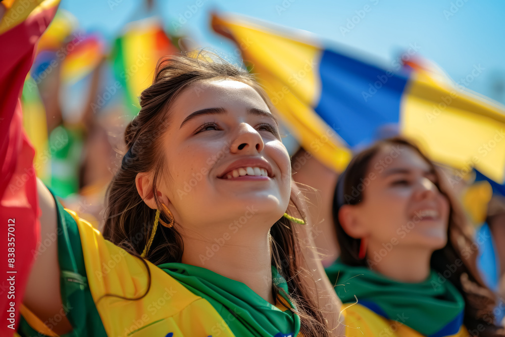 International fans from different countries celebrate the 2024 Olympic ...