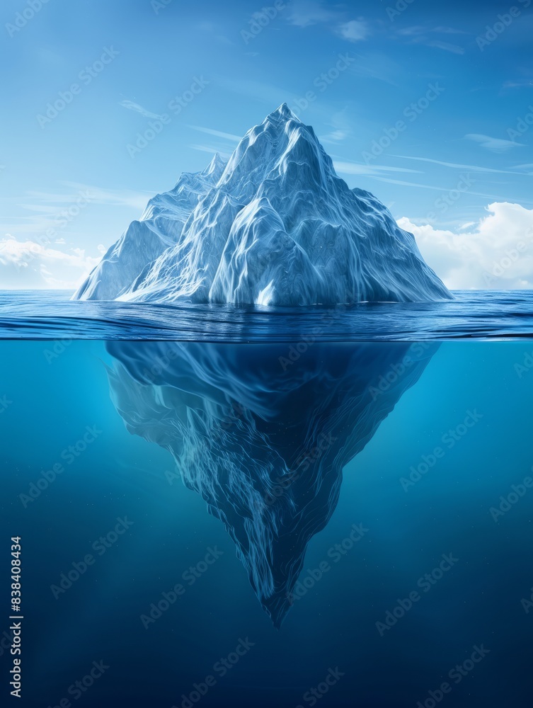 Tip of the iceberg. Business concept. Iceberg. Success business ...