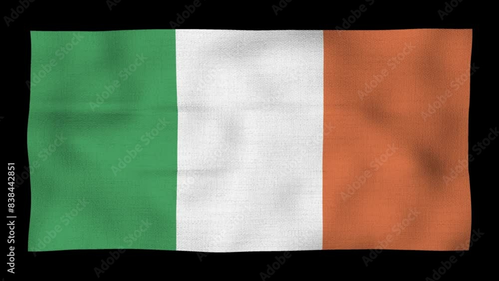 Ireland's National Flag in a Dynamic Display: A Sign of Strength and ...