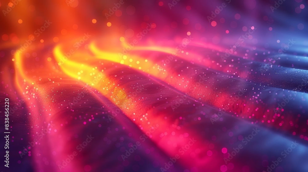 Vibrant Neon Office Background with Inclined Lines Generative AI Stock ...