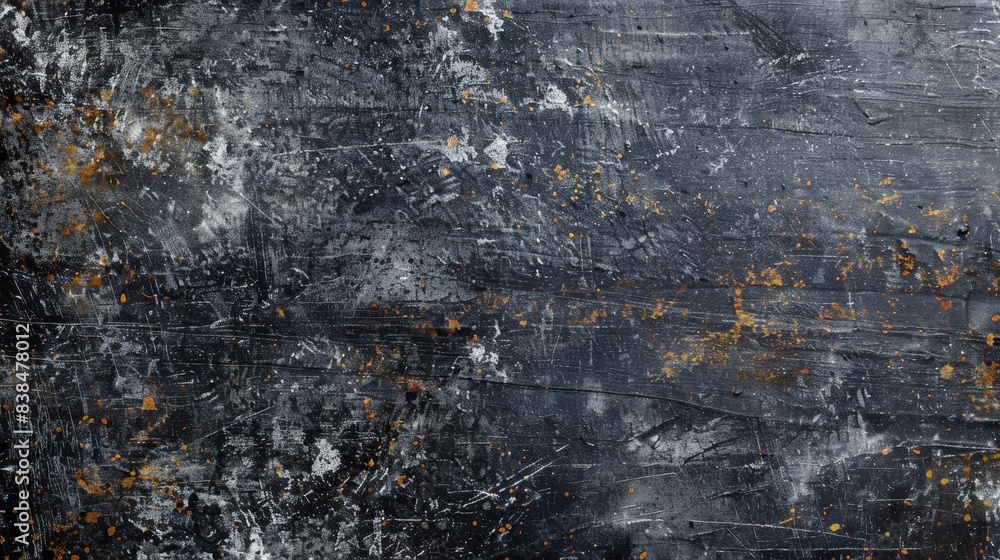 Gritty, textured black scratched metal texture for industrial, rugged ...