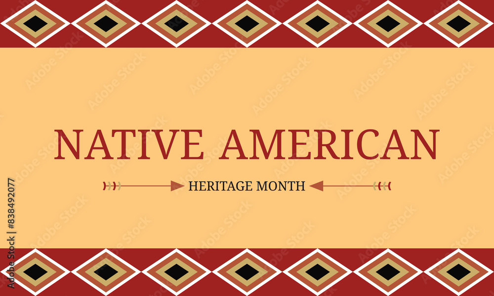 Native American Heritage Month. Native American Day Background Design ...