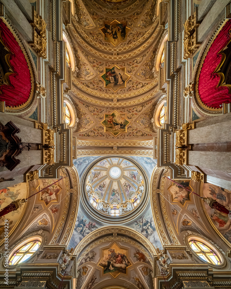 The Basilica of Saint Dominic & Porto Salvo in Valletta, Malta, is a ...