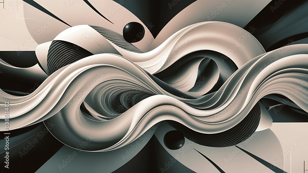 Abstract White Wave HD Background Wallpaper Desktop Wallpaper Stock ...
