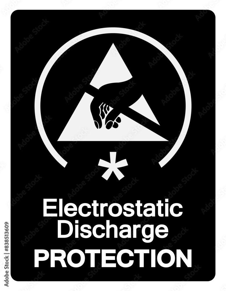 Vetor de Caution Contents Subject To Damage By Static Electricity ...