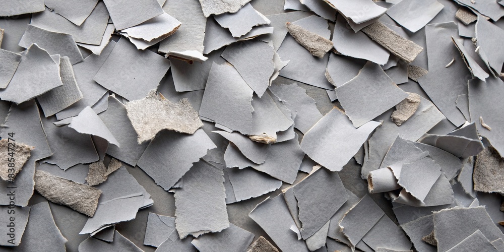 Grey torn paper pieces on background, torn, paper, pieces, isolated ...